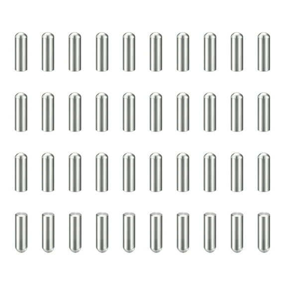 70Pack 4mm x 14mm Dowel Pins, 304 Stainless Steel Round Head Pin ...