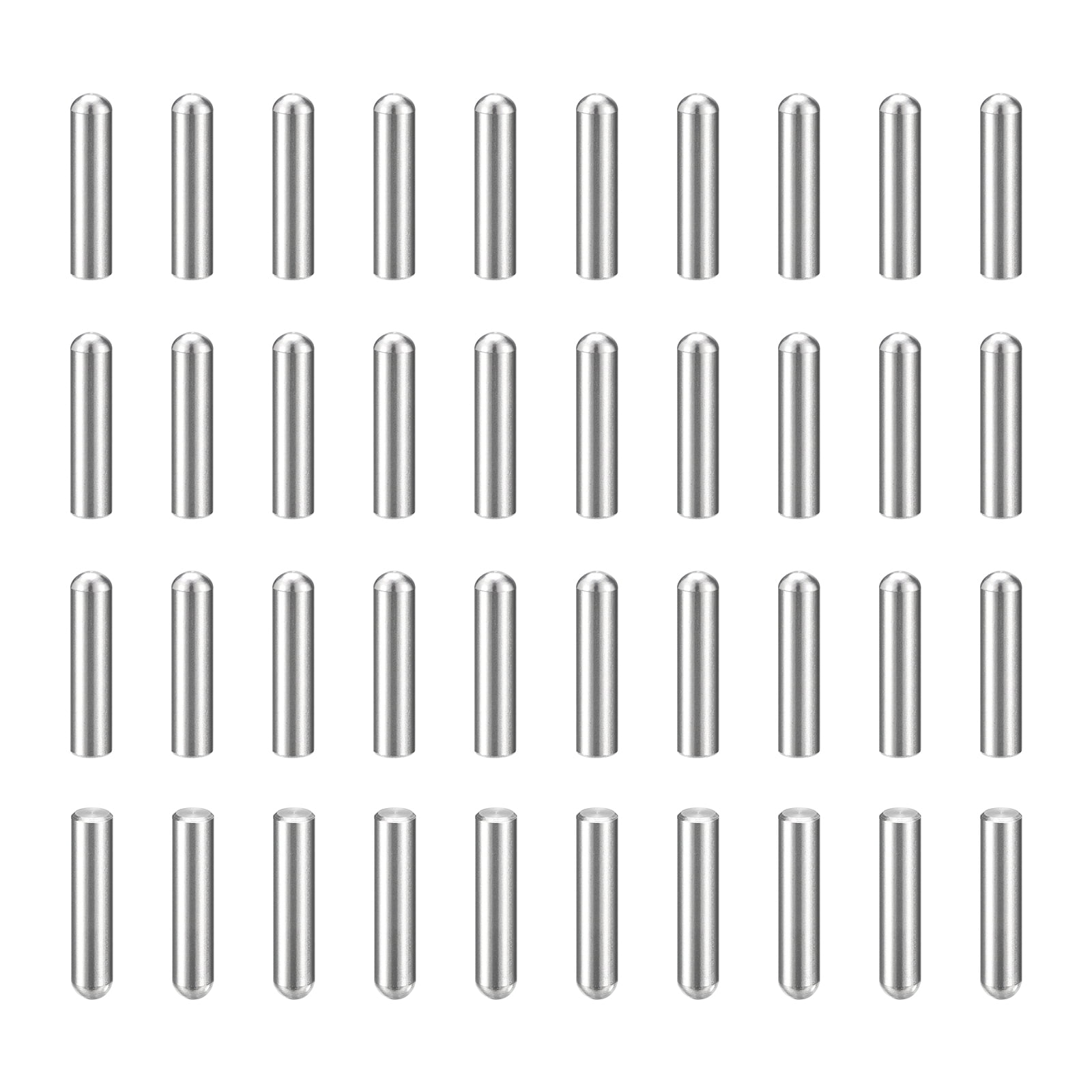 70Pack 4mm x 18mm Dowel Pins, 304 Stainless Steel Round Head Pin ...