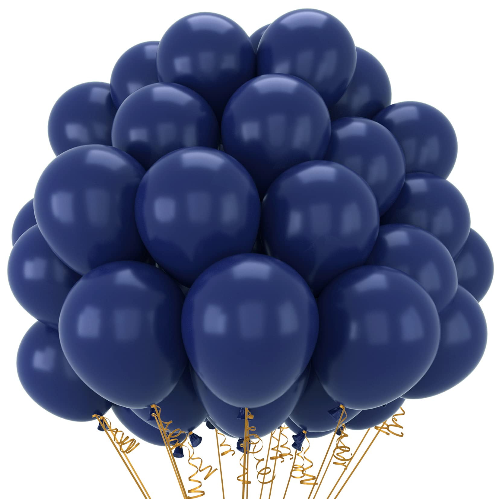 70Pack Navy Blue Balloons CM31 12 Inch Latex Helium Balloons for Navy ...