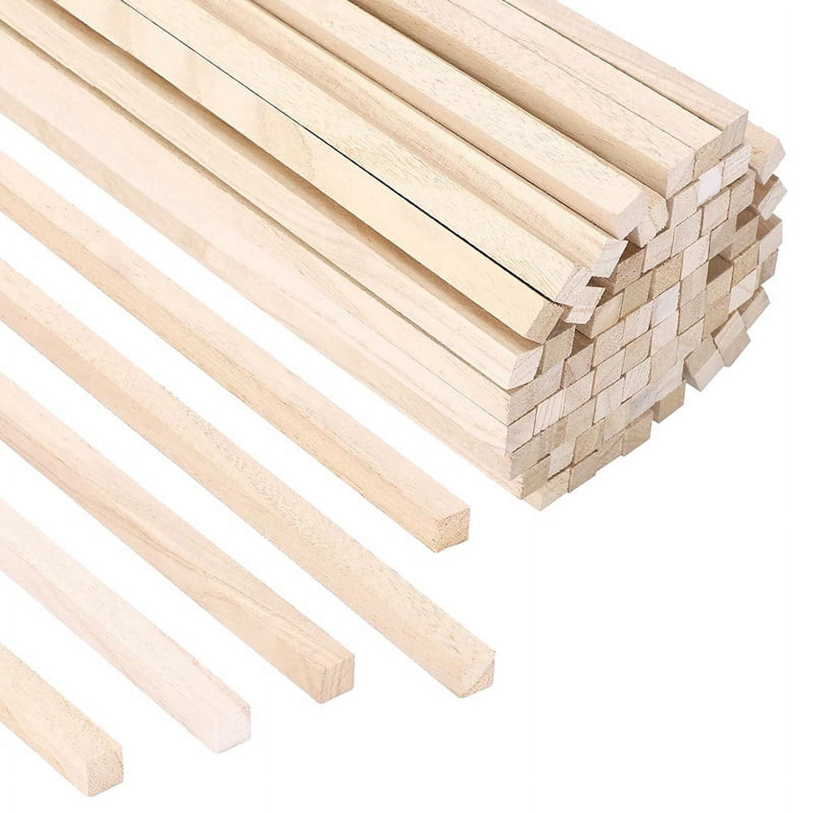 70Pcs 1/2 Inch X 12 Inch Balsa Wood Sticks, Square Wood Dowel Rods ...