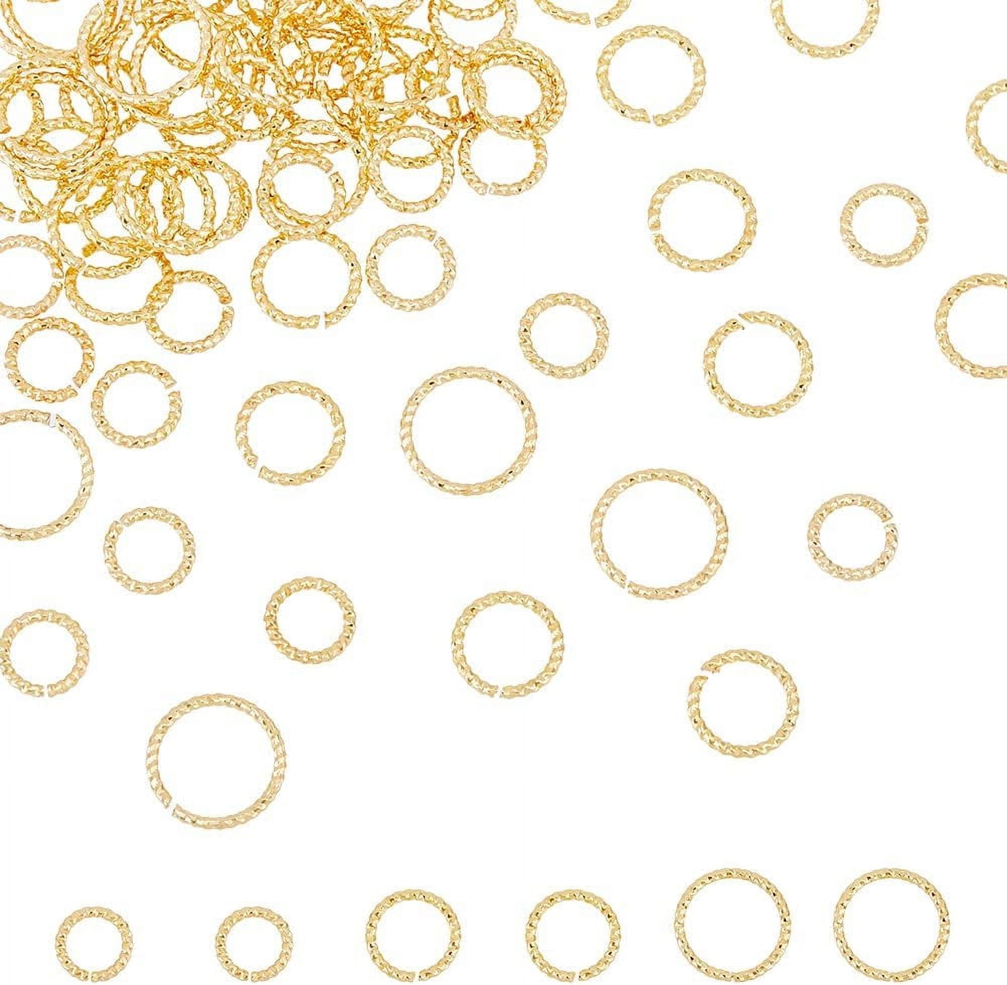 70Pcs 3 Style Real 18K Gold Plated Connector Rings Brass Closed Jump ...