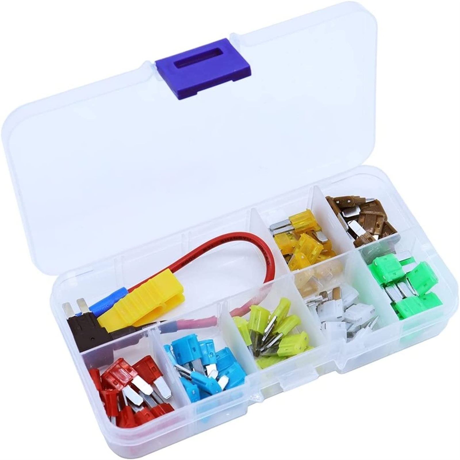 70Pcs 5/7.5/10/15/20/25/30A Mirco2 Fuses ATR Size Blade Car Fuse ...