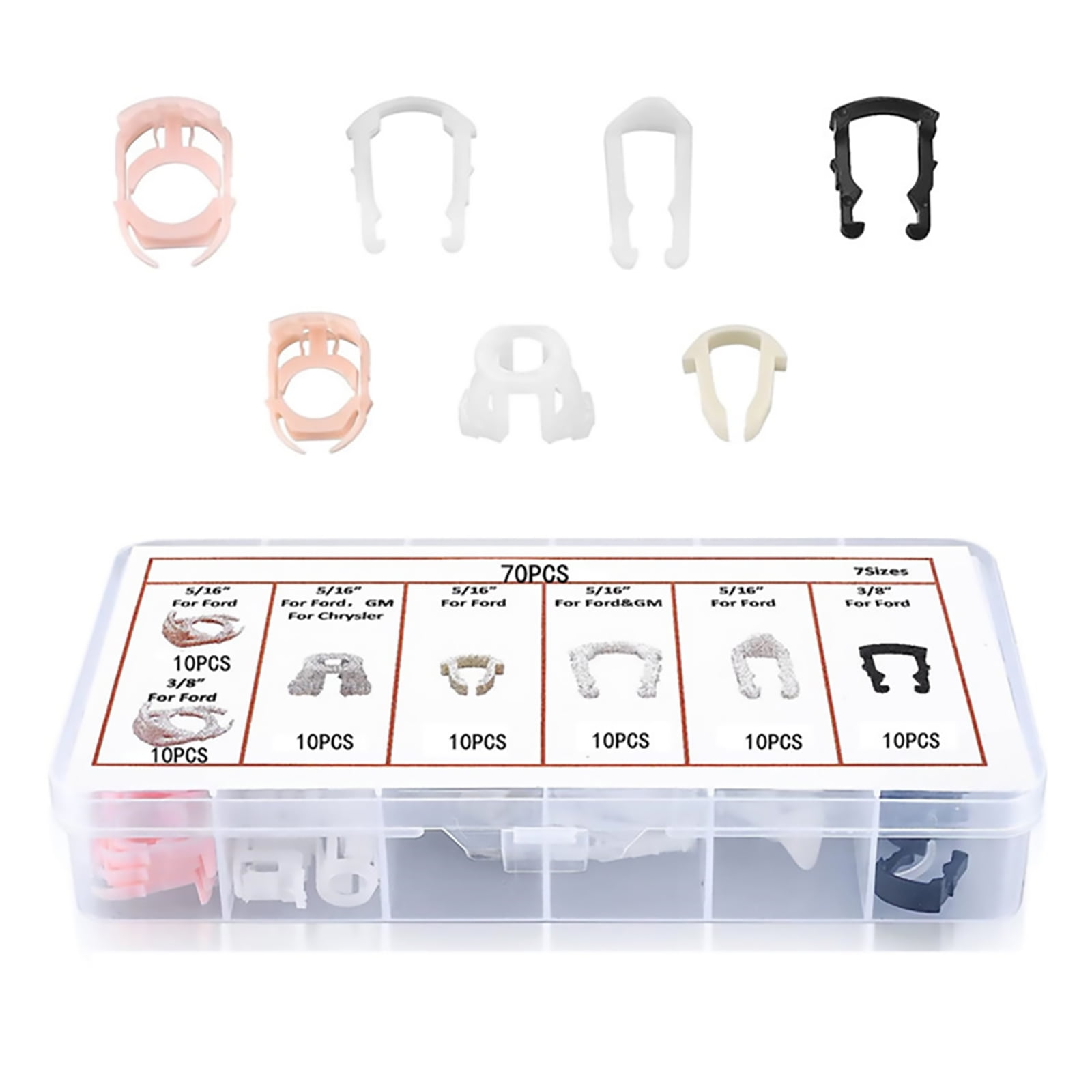70Pcs Essential Fuel Line Clip Kit for Automotive Maintenance Set ...