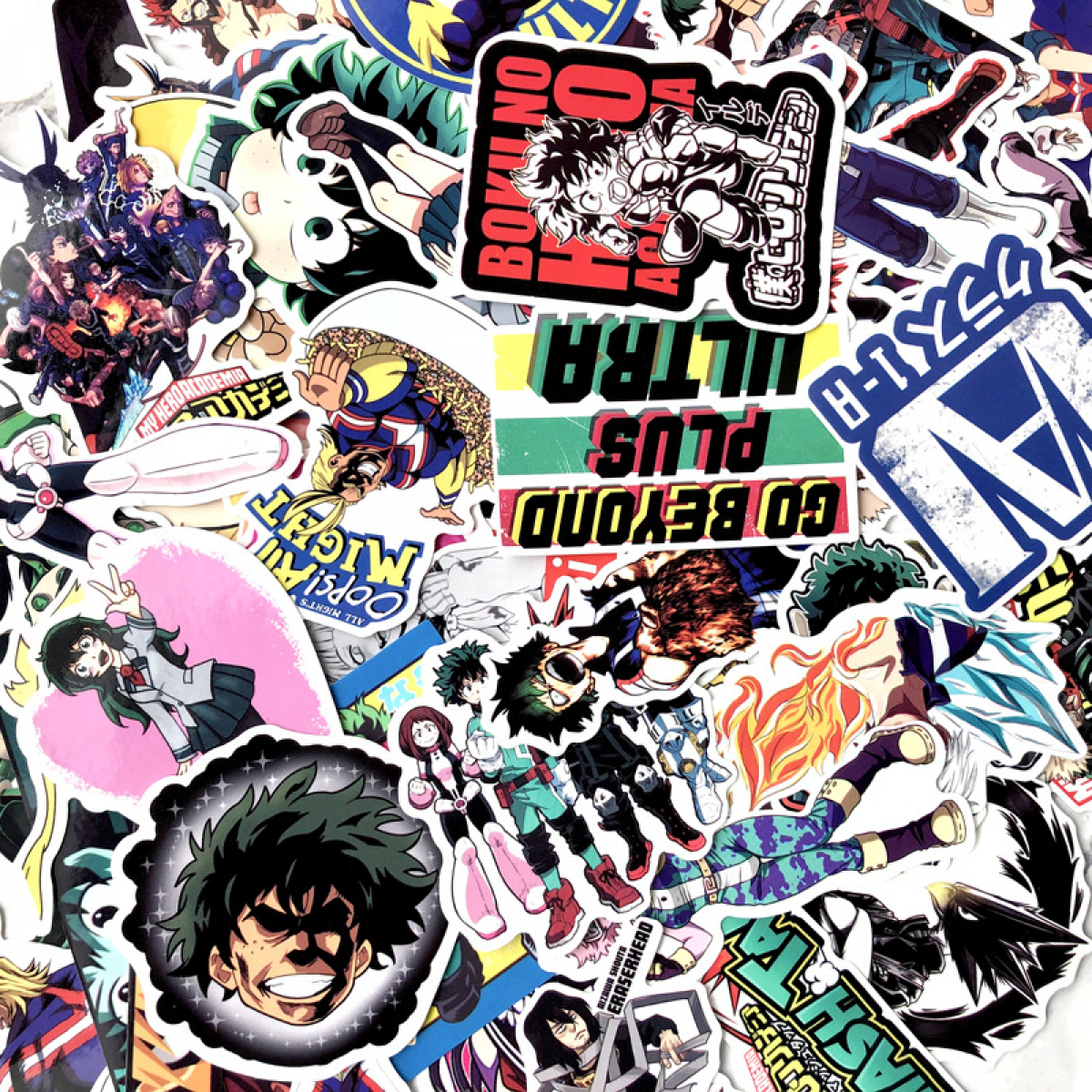 70Pcs Kids My Hero Academia Stickers Pack Cute Cartoon Characters ...