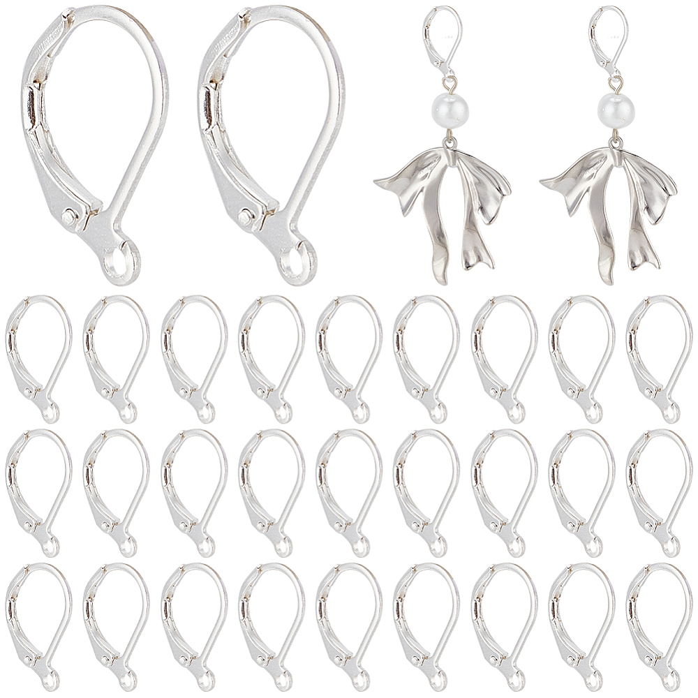 70Pcs Leverback Earring Findings French Earring Hooks Dangle Earwires ...