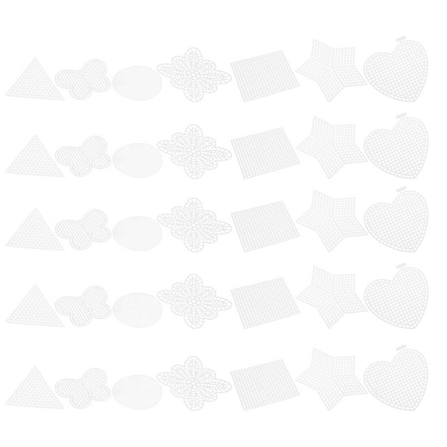 70Pcs Sewing Plastic Canvas Cross Stitch Grid Sheets Plastic Canvas Set ...