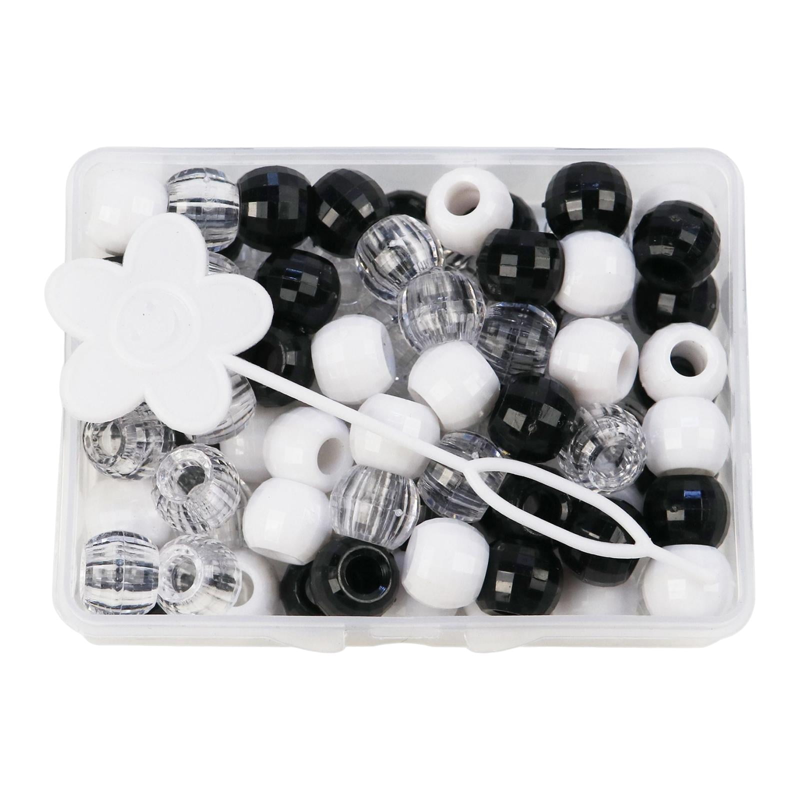 70Pieces Hair Braiding Beads Hair Cuffs with Transparent Storage Box ...