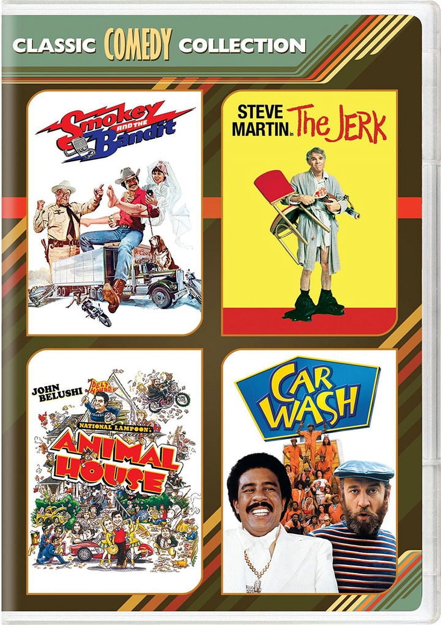 70S 4-Film Comedy Collection (Animal House/Car Wash/Jerk/Smokey & The ...