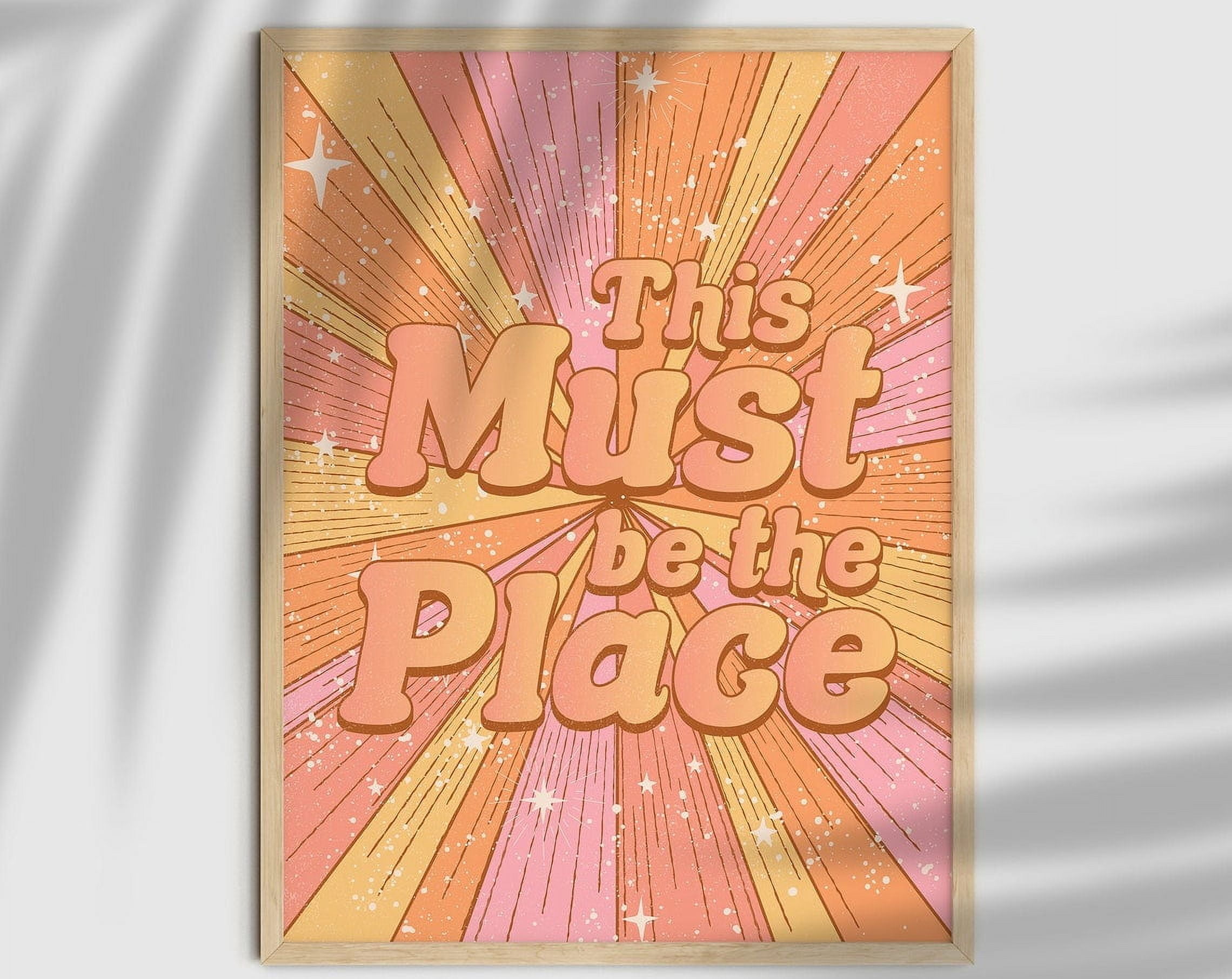 70S Decor This Must Be The Place Retro 70S Home Decor 70S Wall Art 60S ...
