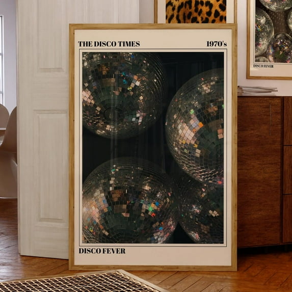 70S Disco Poster: Retro Magazine Cover Art UNFRAMED PAPER POSTER, Home ...