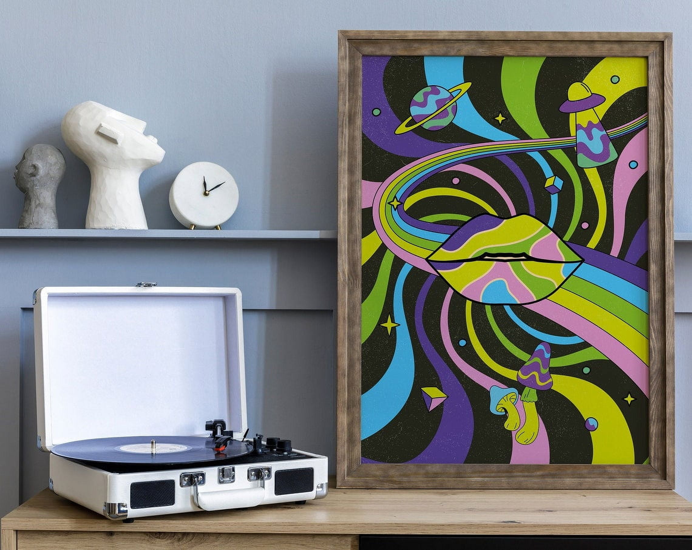 70S Poster, Psychedelic Celestial, Hippie Print, 70S Decor, Vintage ...