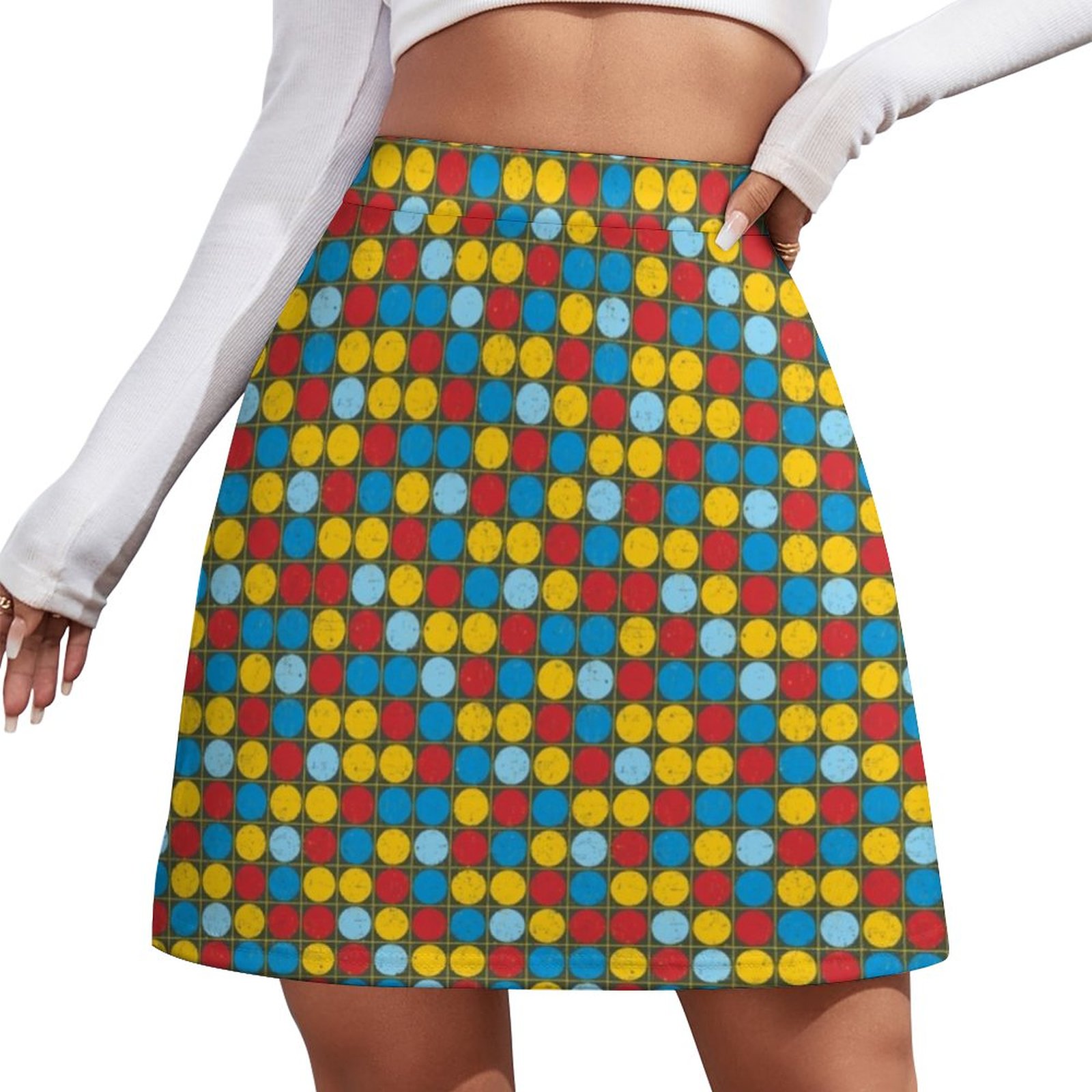 70S Retro Hippie A-line Skirt Bohemian Flower Power Street Style Casual ...