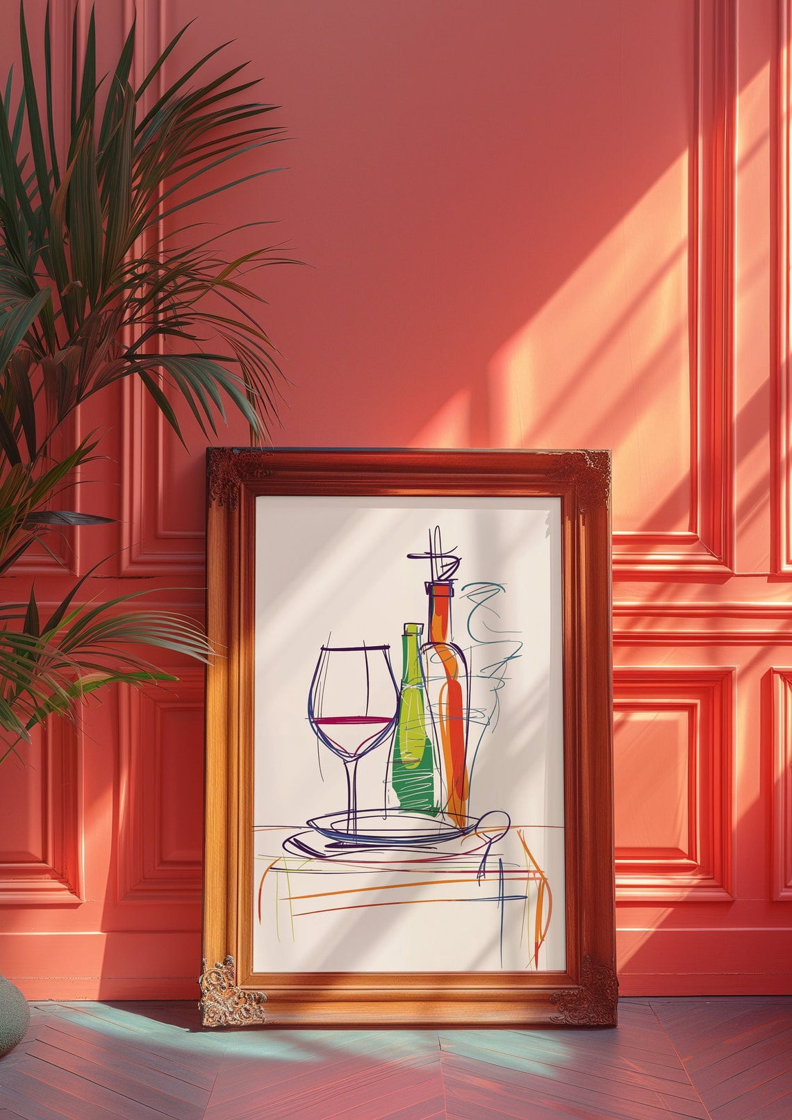 70S Retro Line And Bar Poster Unframed Paper Print - Walmart.com