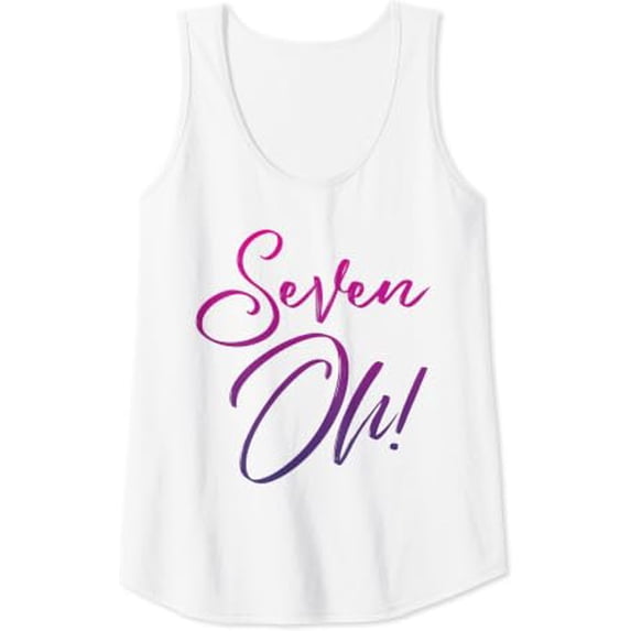 70Th Birthday Big Seven Oh Seventy 70 Years Old Tank Top Size S-3XL ...