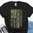 70Th Birthday Shirt For Men, Husband Dad Grandpa 70 Year Old Legend T ...