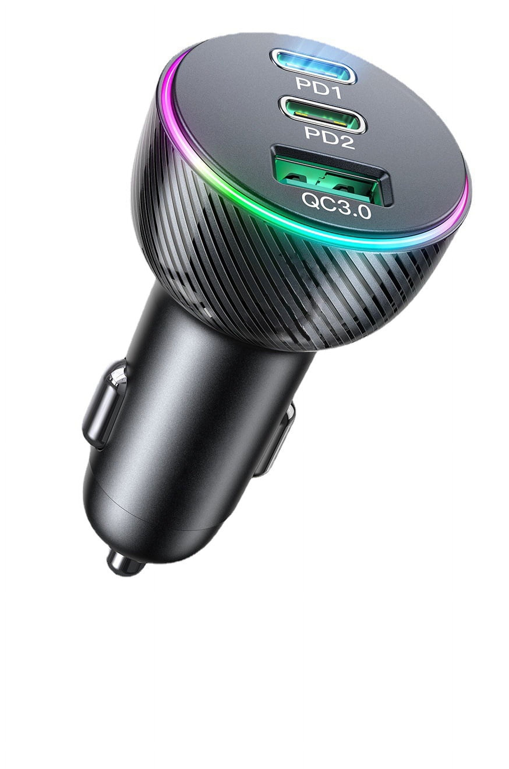 70W USB C Car Charger, Dual PD35W & QC3.0 Super Fast Charging for Car ...
