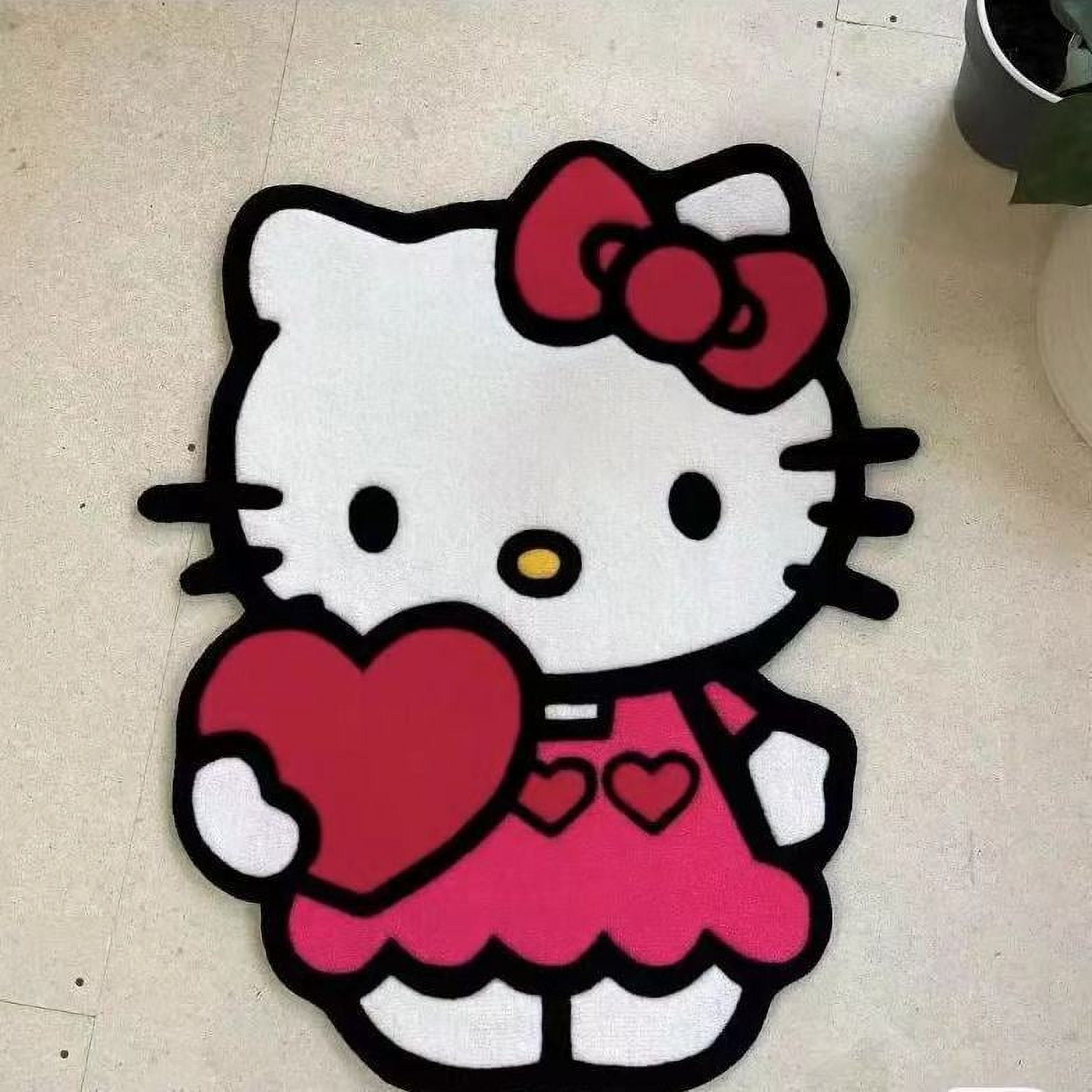 70X80Cm Kawaii Sanrio Anime Irregular Floor Mat Cute Hello Kitty ...