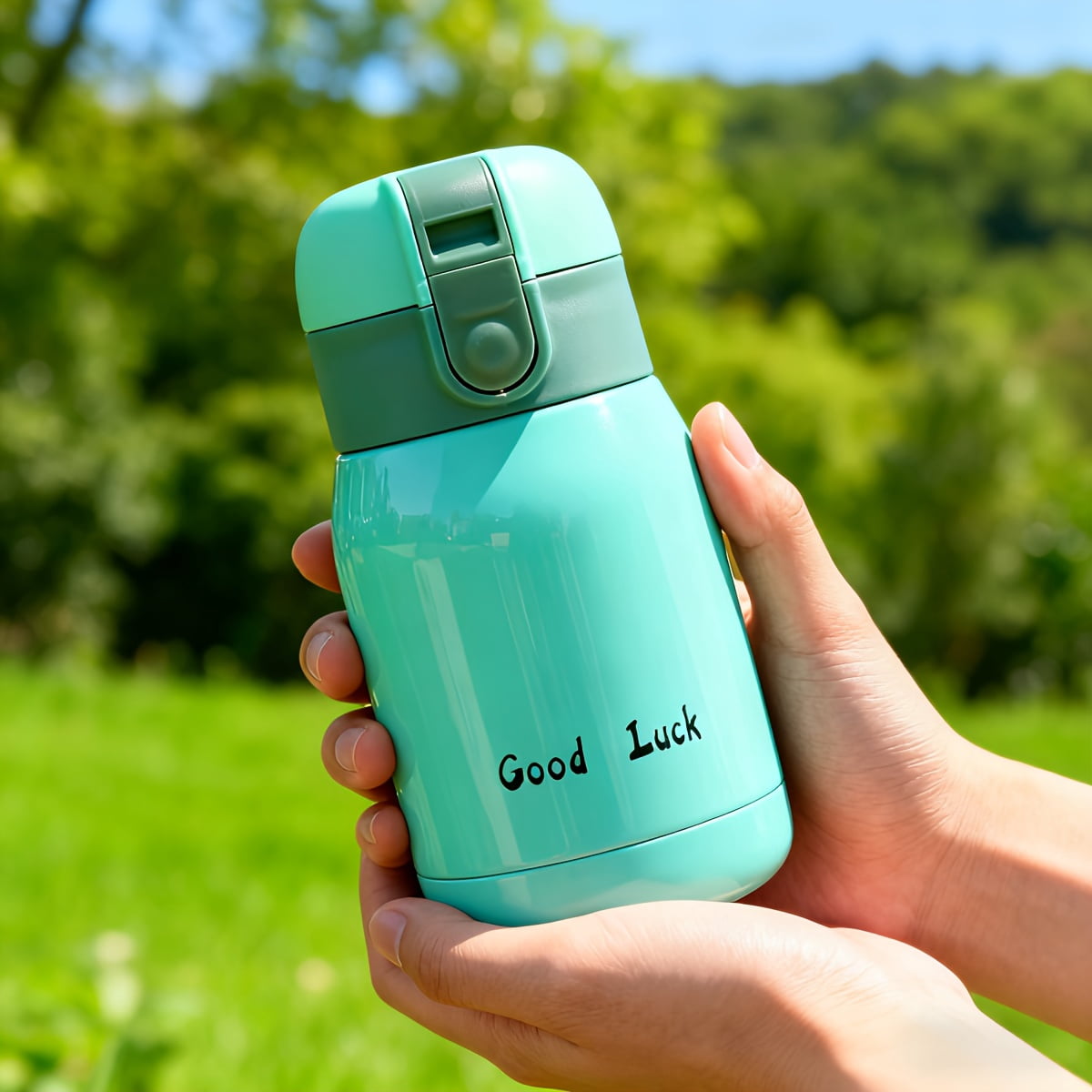 70Z Sports Water Bottle Portable Insulated Cup Cold-Keeping Bounce Lid ...