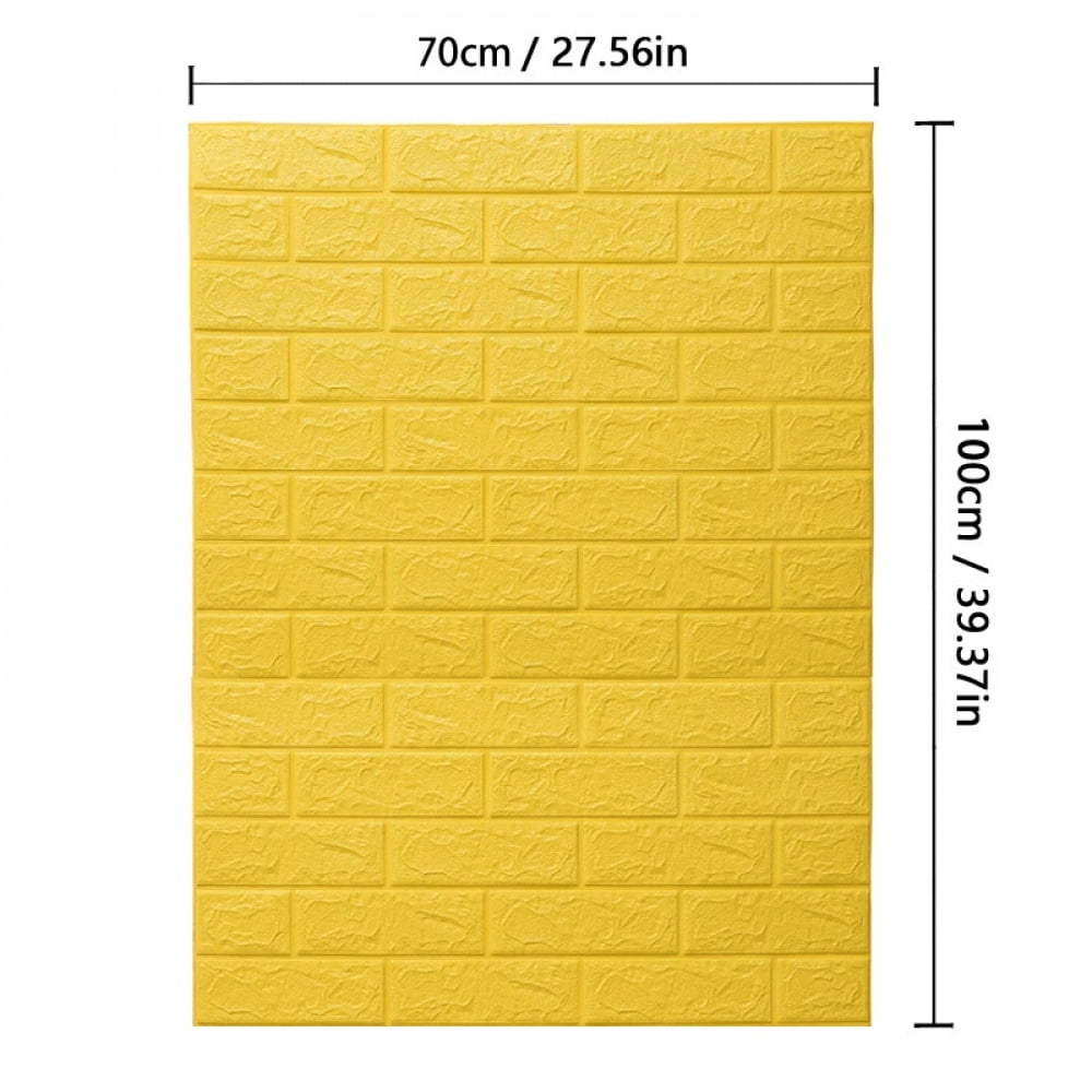 70cm*1m 3D Brick Pattern Wall Panels Wallpaper DIY Waterproof for ...