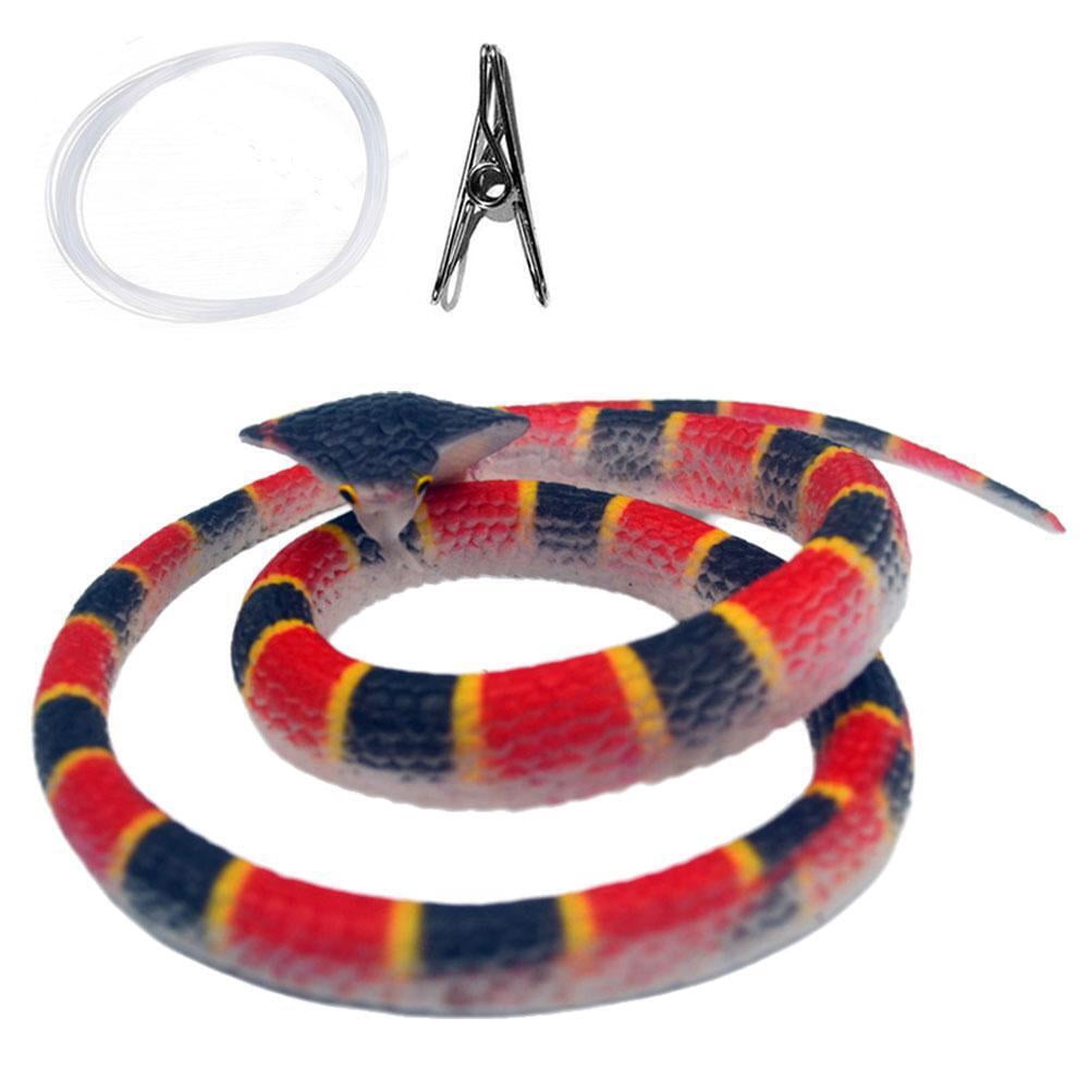 70cm Fake Snake Realistic Lifelike Scare Prank Gag Gift Joke Kid Toy ...