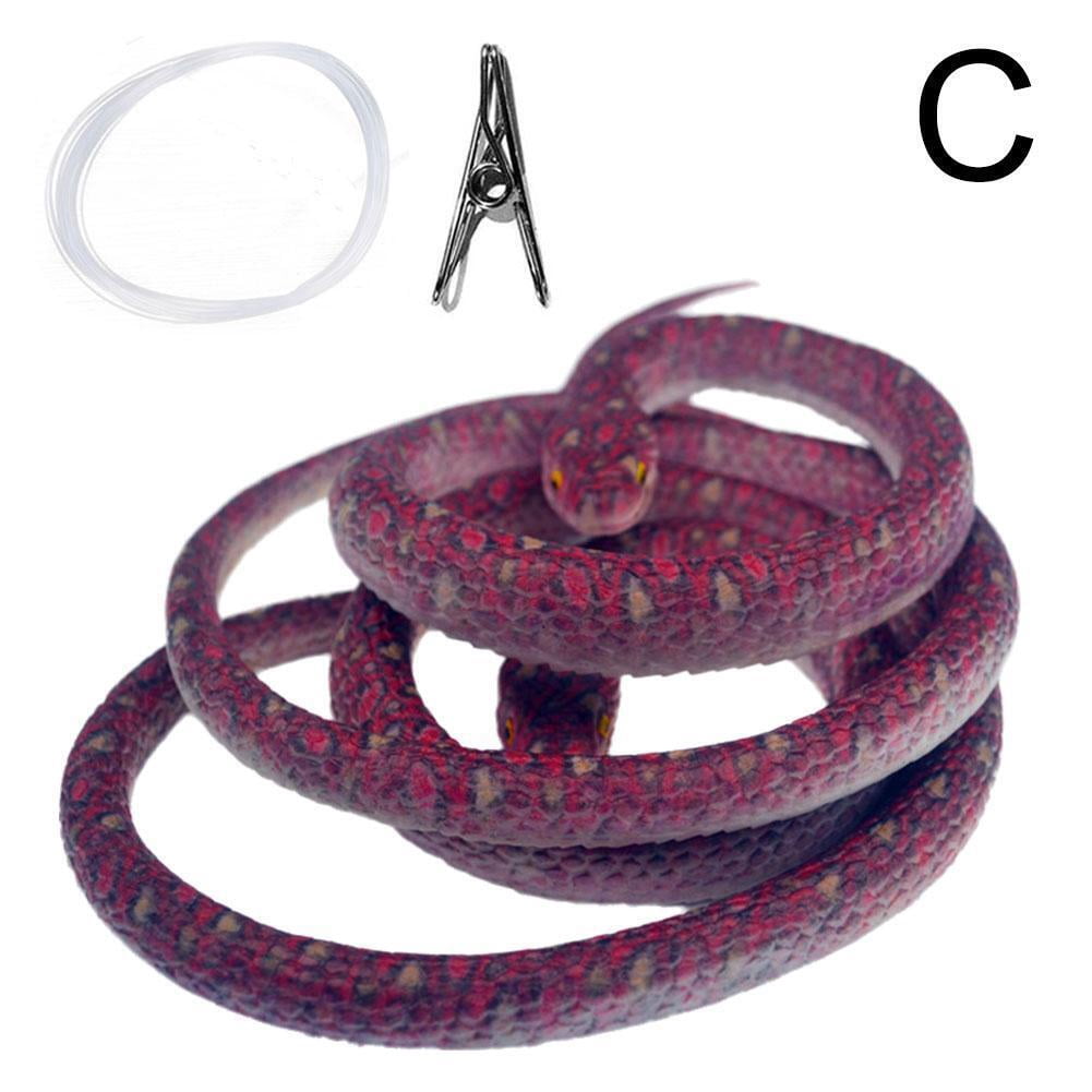 70cm Fake Snake Realistic Lifelike Scare Prank Gag Gift Joke Kid Toy ...