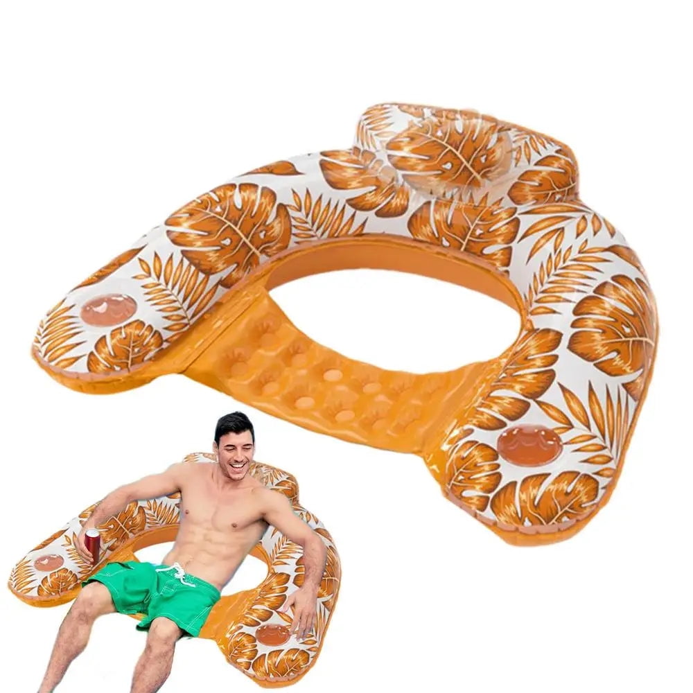 Tropical Paradise U-Shaped Pool Floaties for Adults - Inflatable Fun ...