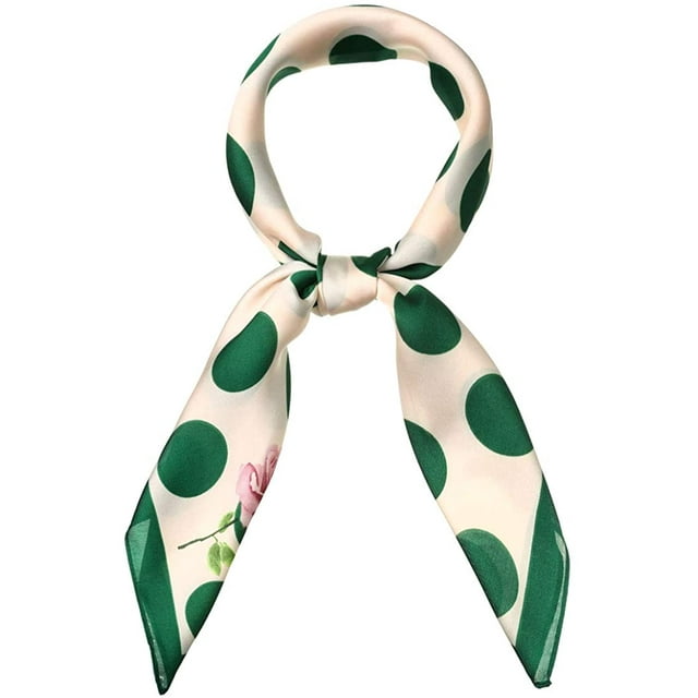 70cm Polka Dots Square Scarf Neck Scarves Kerchief Neckerchief Headband ...