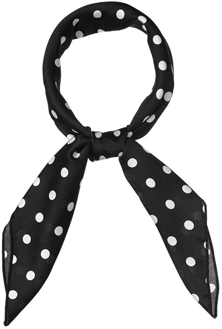 70cm Polka Dots Square Scarf Neck Scarves Kerchief Neckerchief Headband ...