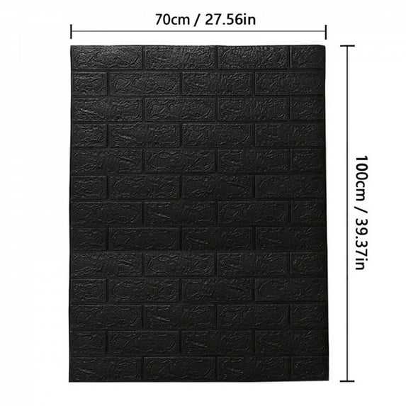 70cmx1m/2m/3m/5m/10m Wallpaper Brick 3D Wall Sticker Foam Self Adhesive ...