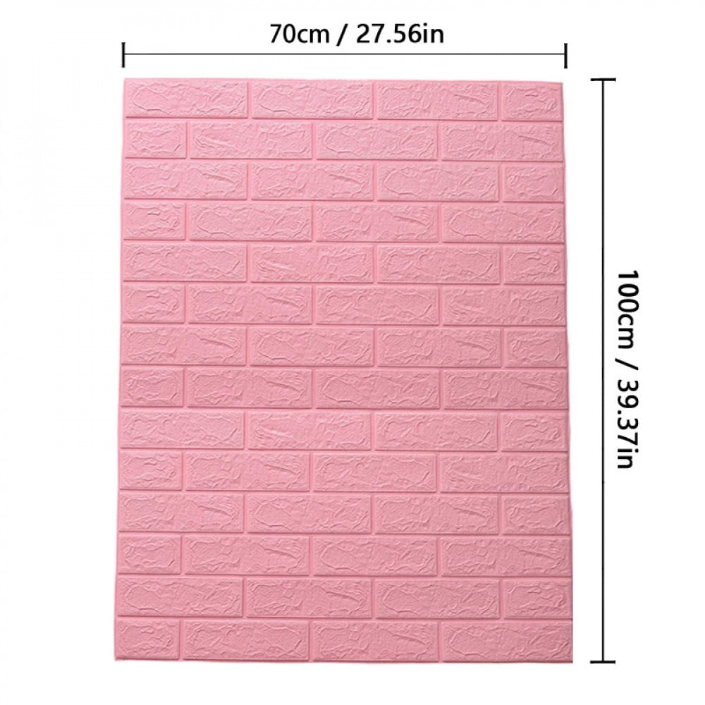 70cmx1m/2m/3m/5m/10m Wallpaper Brick 3D Wall Sticker Foam Self Adhesive ...