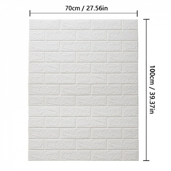 70cmx1m/2m/3m/5m/10m Wallpaper Brick 3D Wall Sticker Foam Self Adhesive ...