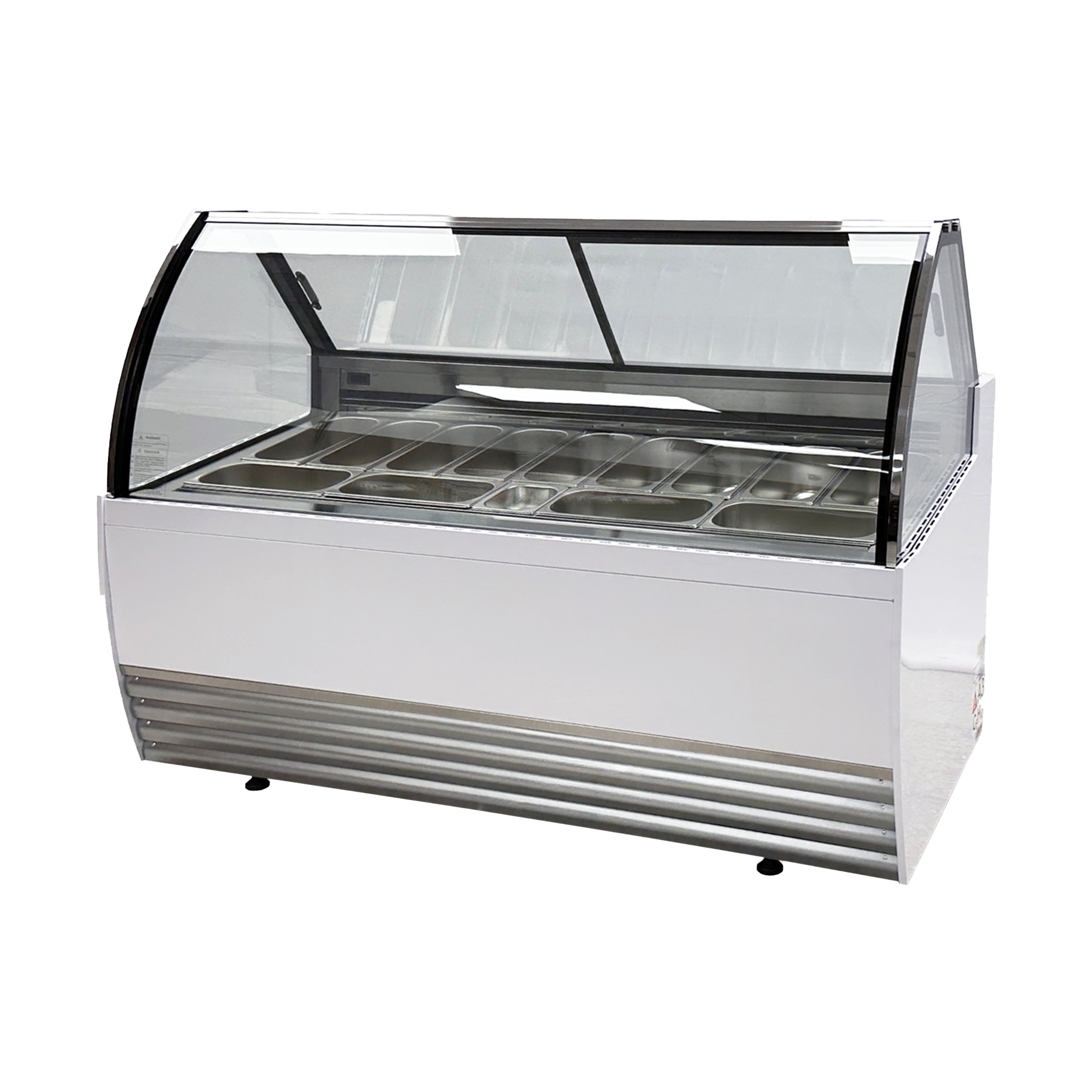 70in. Commercial Ice Cream Gelato Dipping Display Freezer 13 Pans Big ...