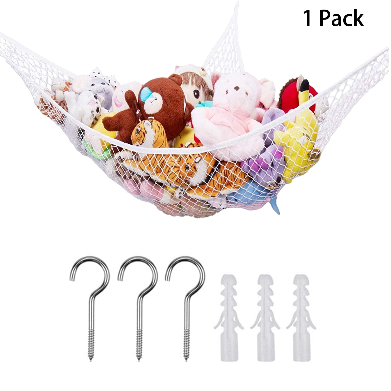 70in Toy Hammock 1 in Mesh Plush Animals Triangle Net Stuffed Toys ...