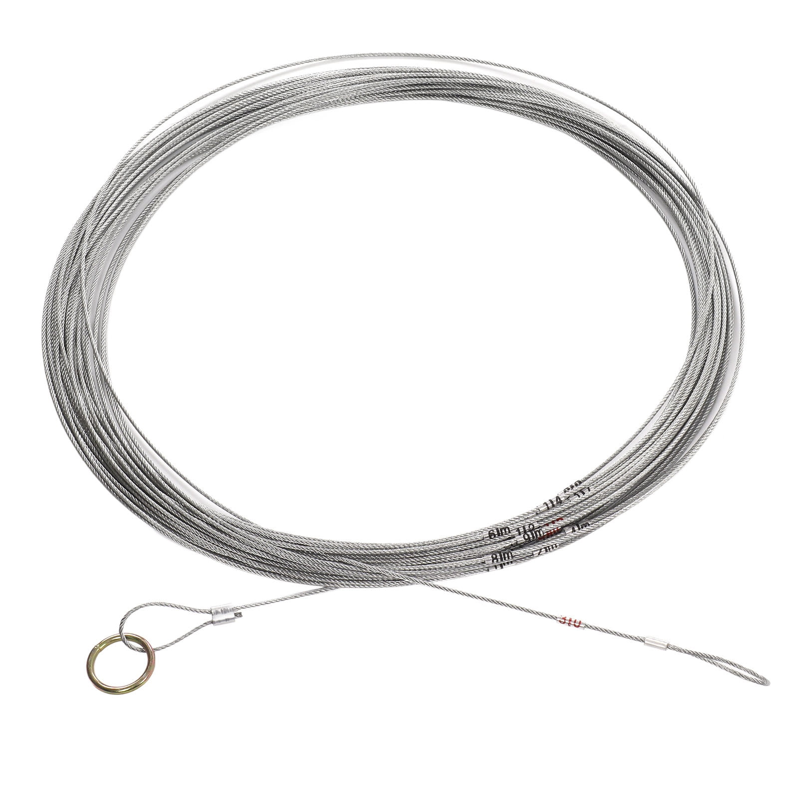 70m Steel Wire Measuring Rope with Scale - Durable and Flexible Metal ...