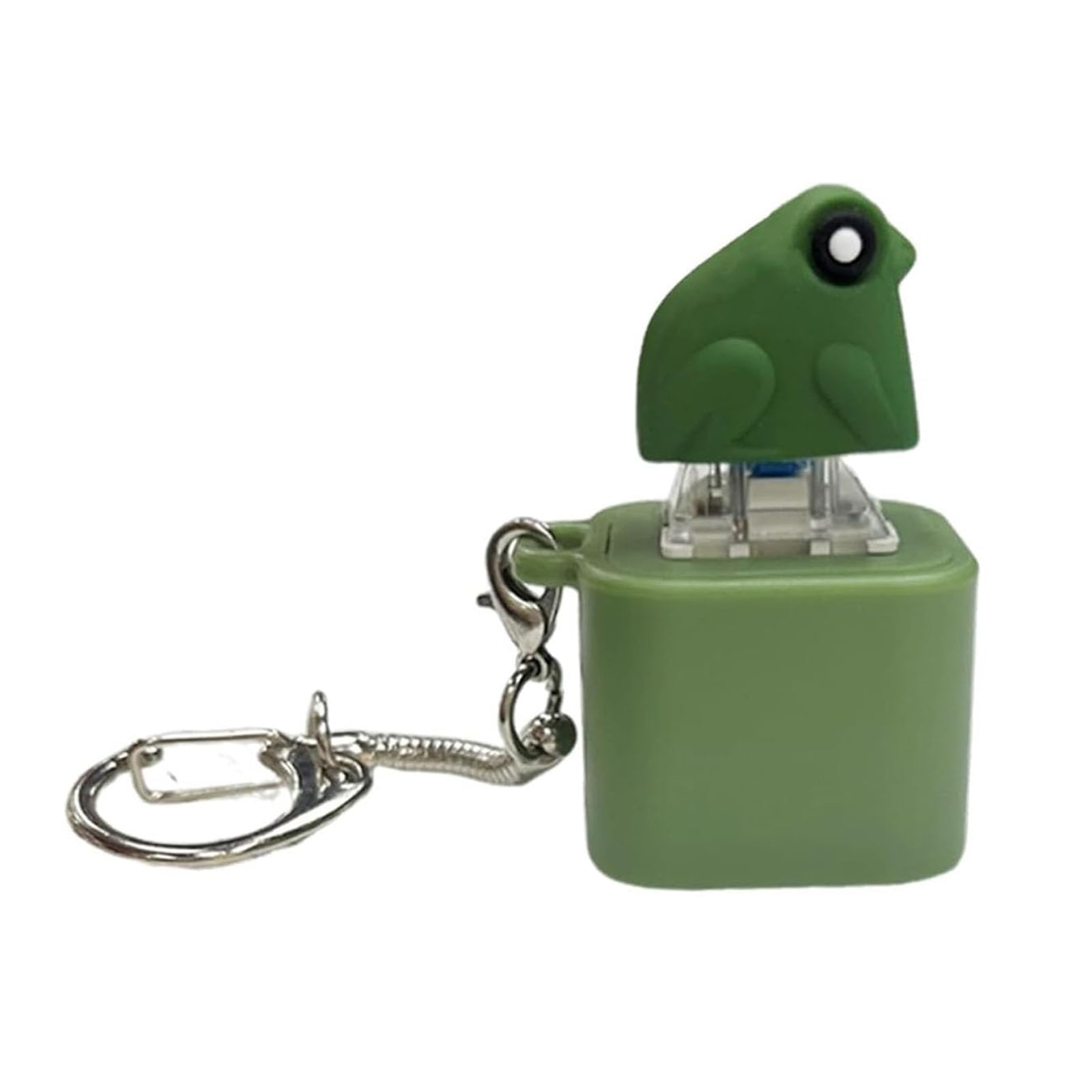 70mAh Rechargeable Frog Croaking Sound Keychain with Colorful Lights ...