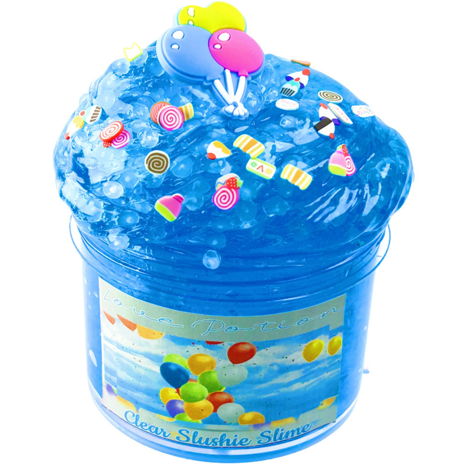 70ml Blue Butter Slime Crystal Modeling Clay - Non-Toxic Sensory Play ...