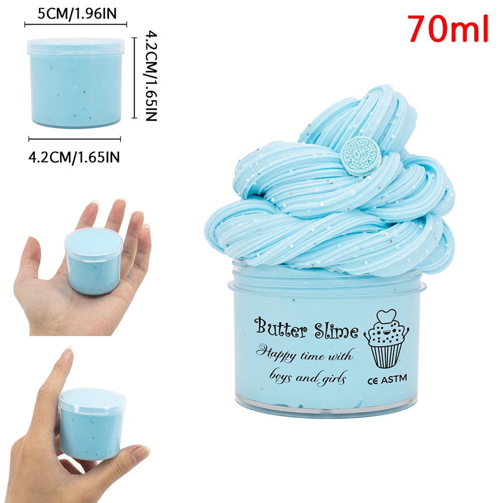 70ml Chocolate Cookies Butter Slime Kit With Scented Slime Soft Fluffy ...