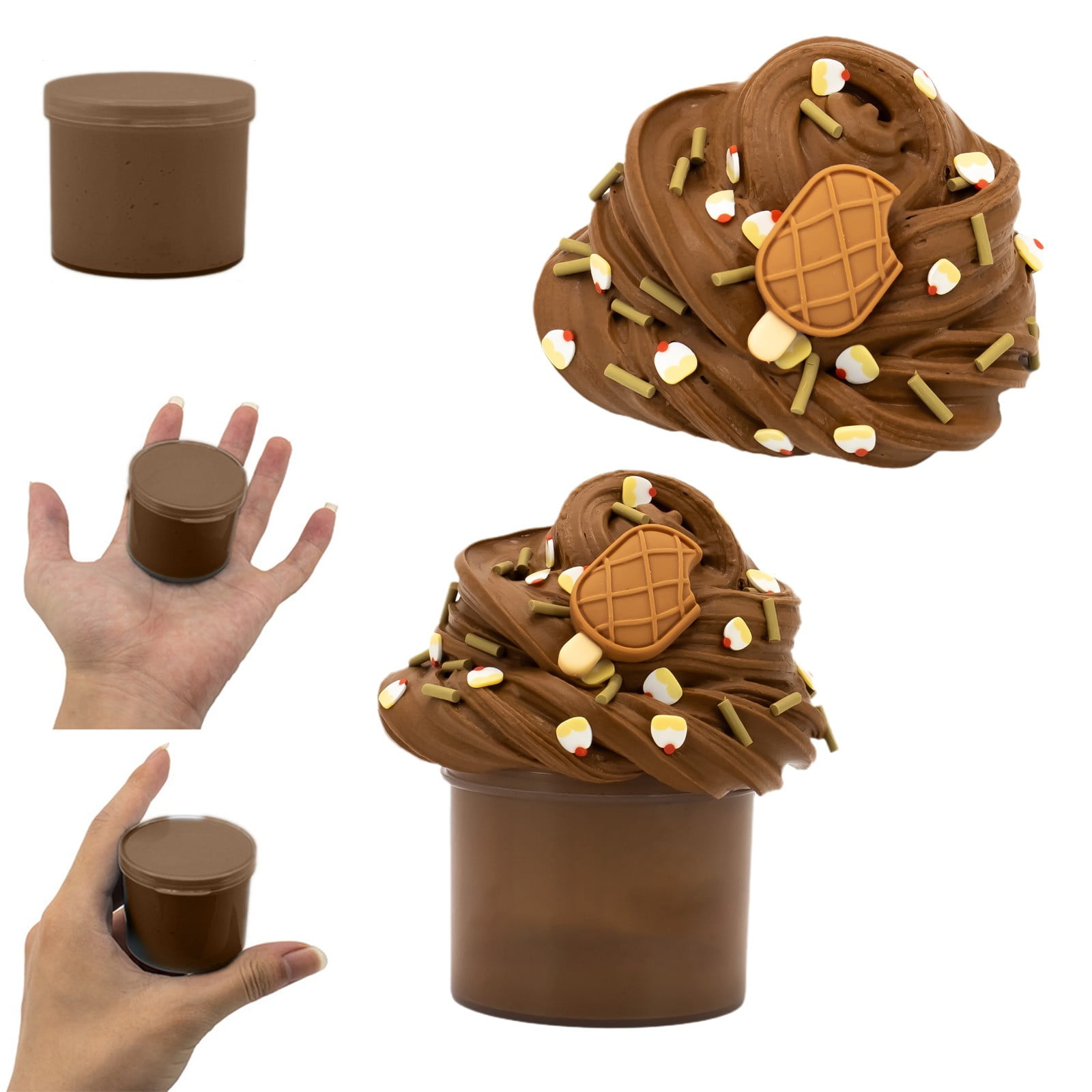 70ml Furry Cloud Butters Slimes, Clays Toy, DIY Noodle Stretchy Slime ...