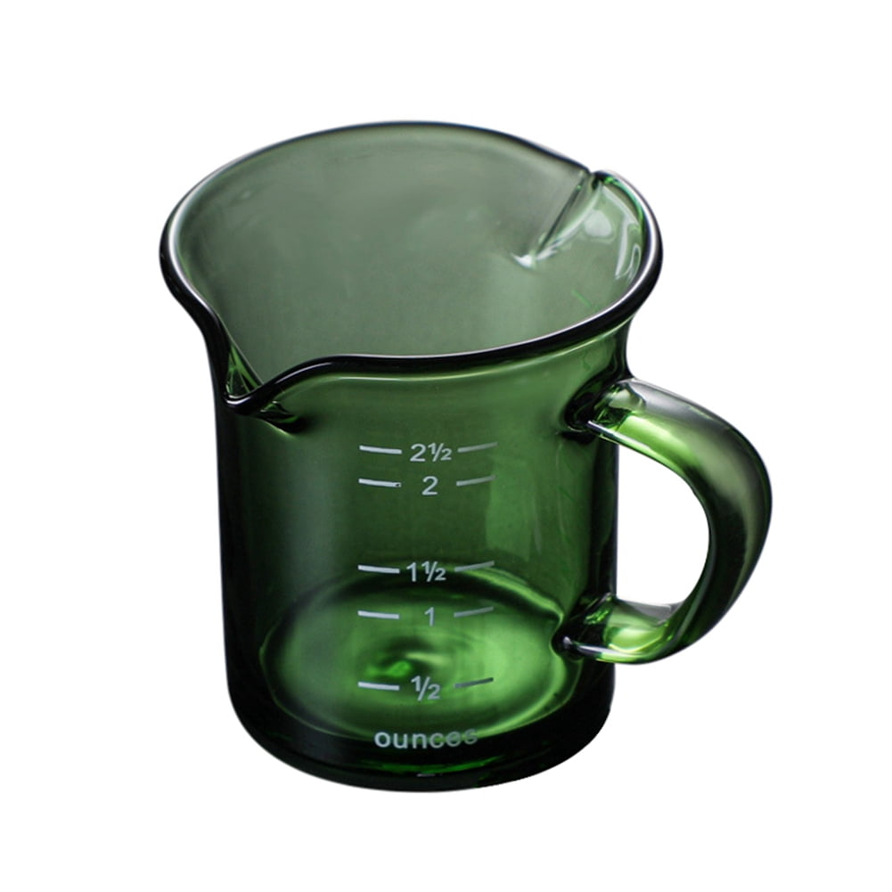 70ml Mini Glass Measuring Cup with handle Shot Glass Espresso Jugs ...