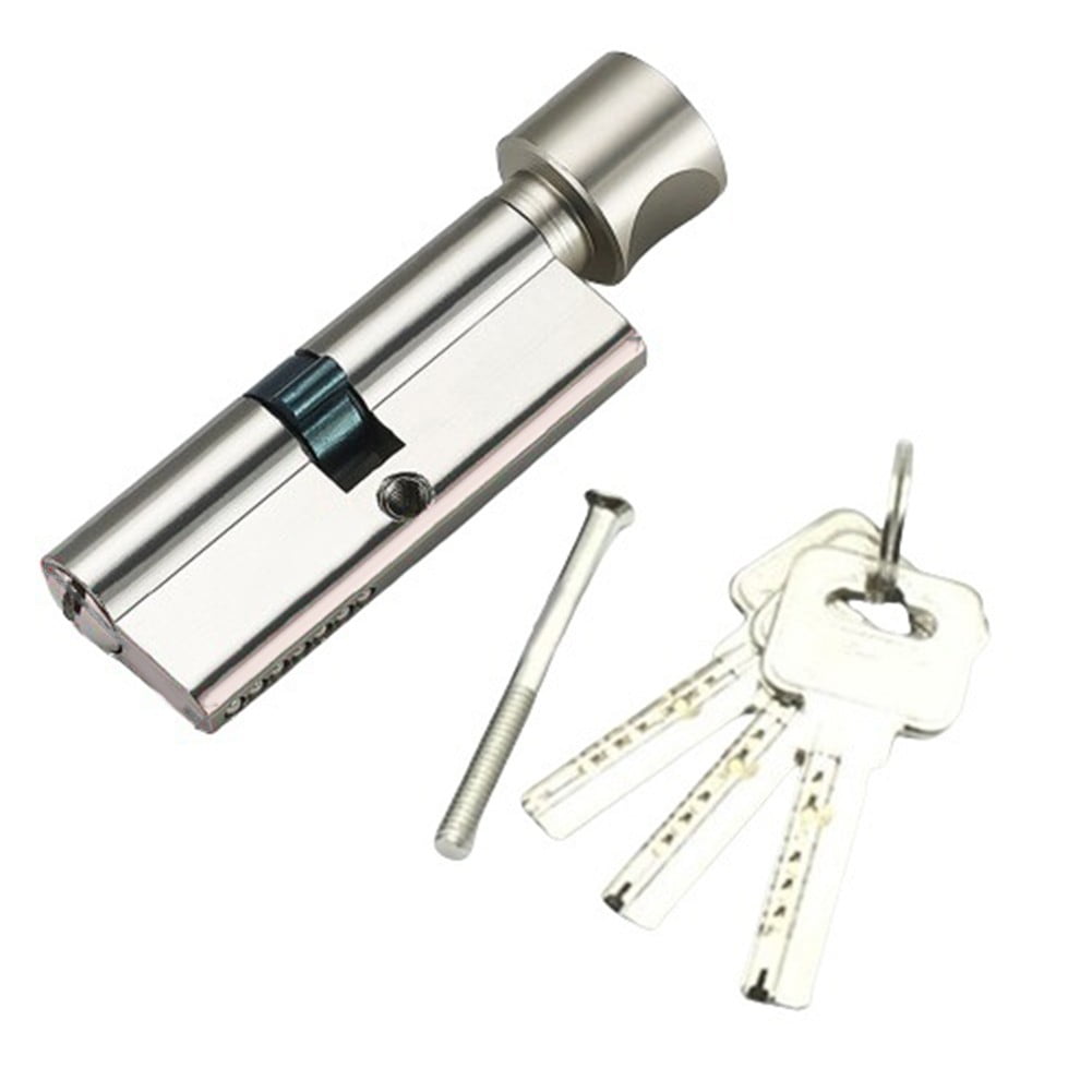 70mm Aluminum Lock Knob Cylinder Anti-theft Door Lock Core with 3 Keys ...