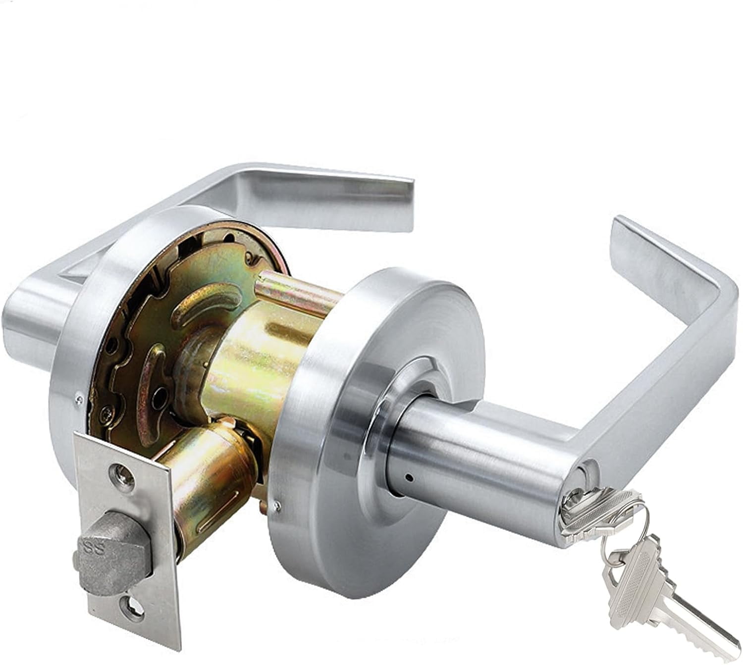 70mm latch Commercial Storeroom Door Locks, Heavy Duty Grade 2 Lever, UL 3 Hour Fire Rated & ADA ...