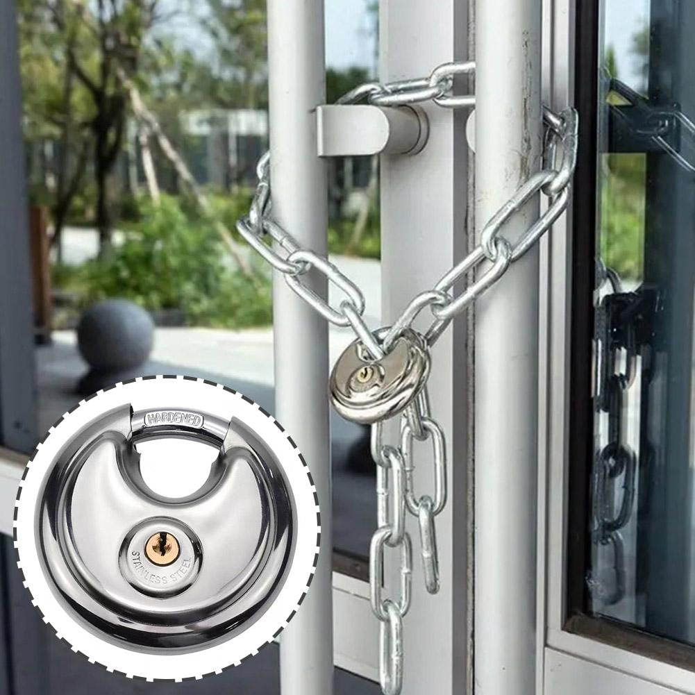 70mm round cake lock pure copper core round cake lock round padlock household anti-theft anti ...