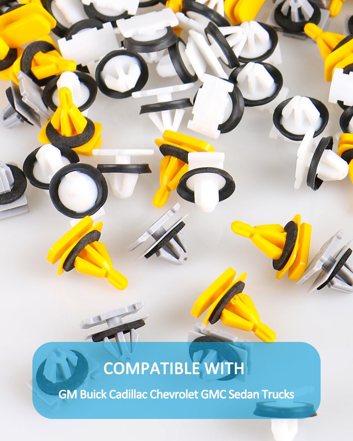 70pcs Fender Flare Rocker Panel Moulding Clips with Wheel Opening Trim ...