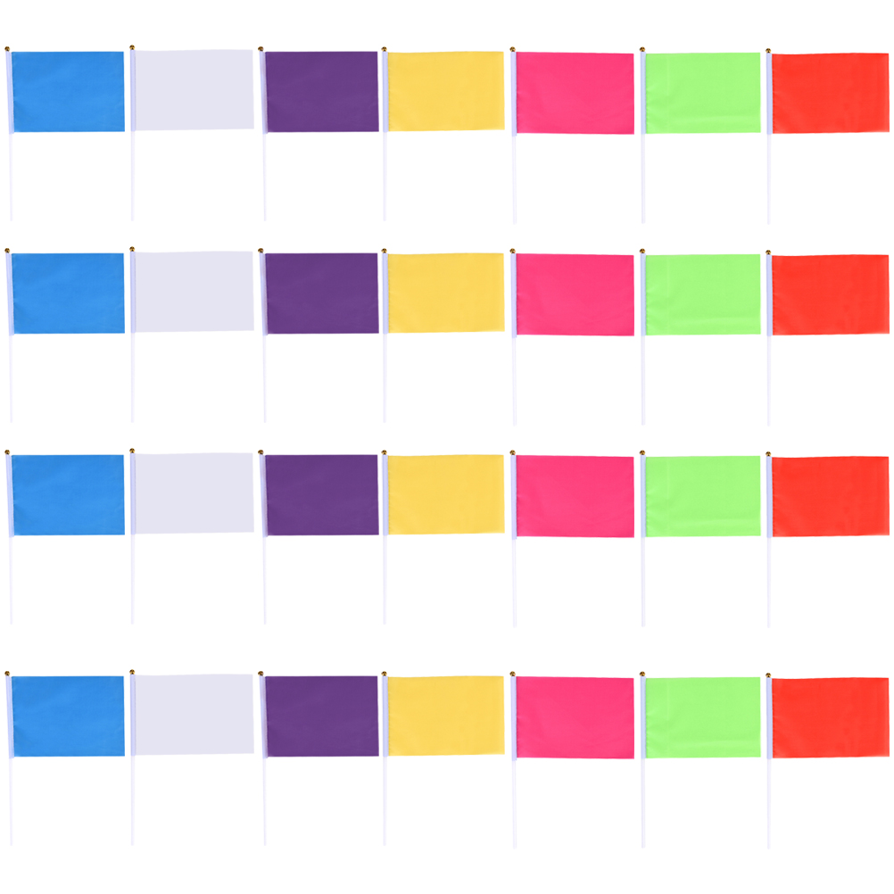 70pcs Hand Flags: Various Colors, Portable Cheering Banners - Walmart.com