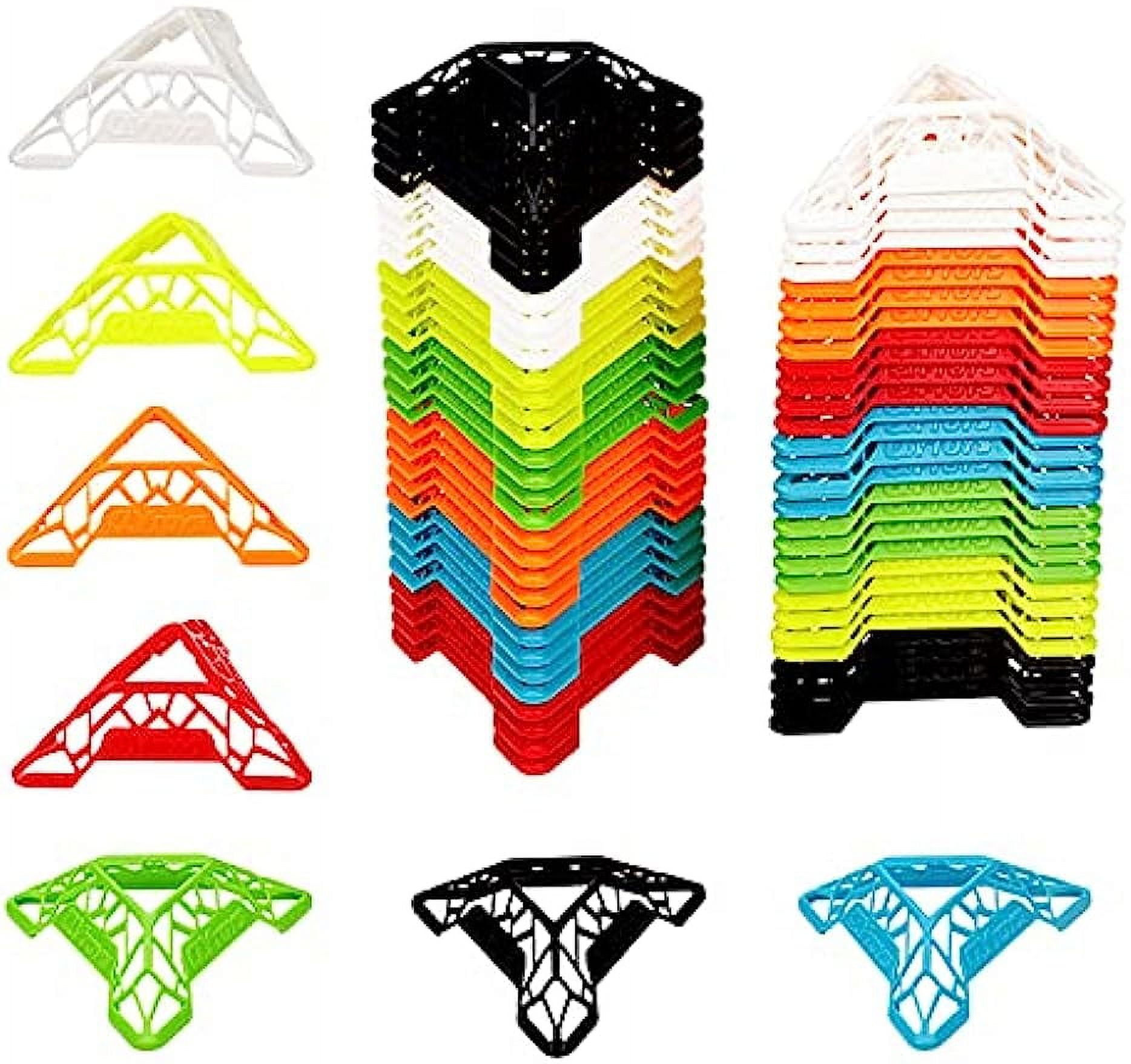 70pcs Speed Cubes Display Holder 7 Colors Triangle Magic Cubes Base ...