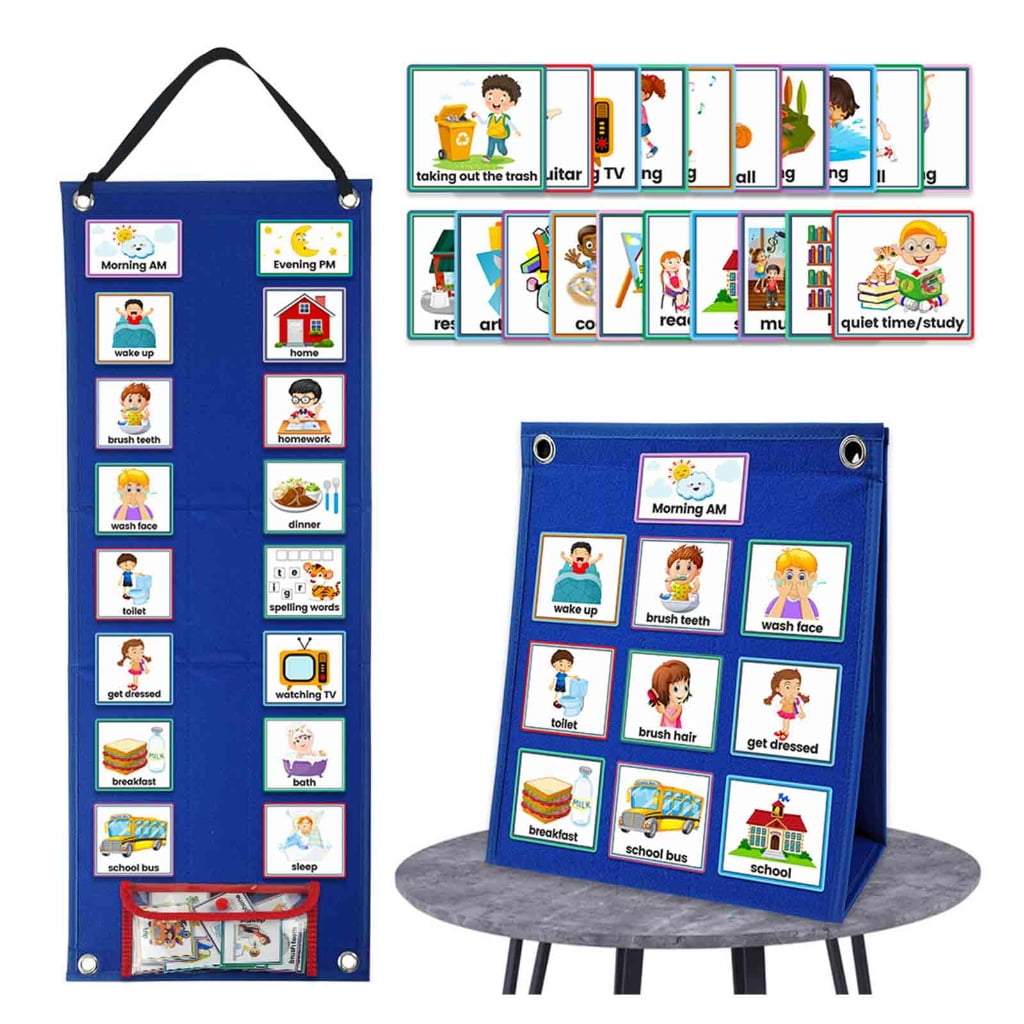 70pcs Visual Schedule Cards for Kids Daily Routine Cards Autism Kid ...