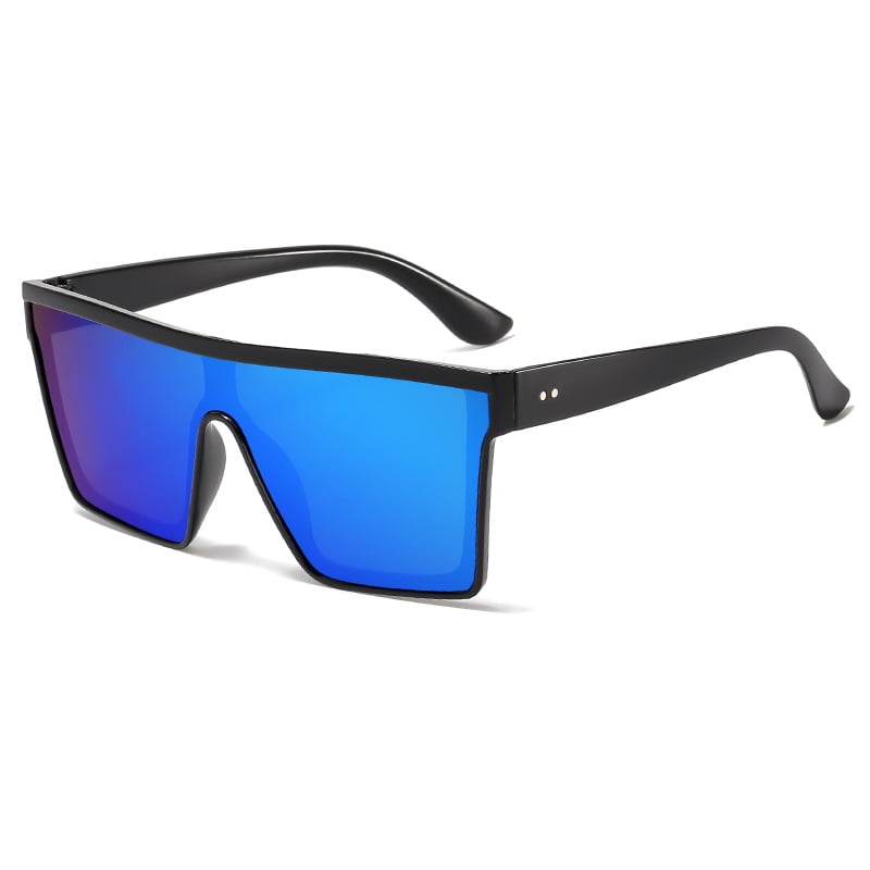 70s 80s 90s Trendy Oversized Sunglasses for Women Men Fashion Shield ...