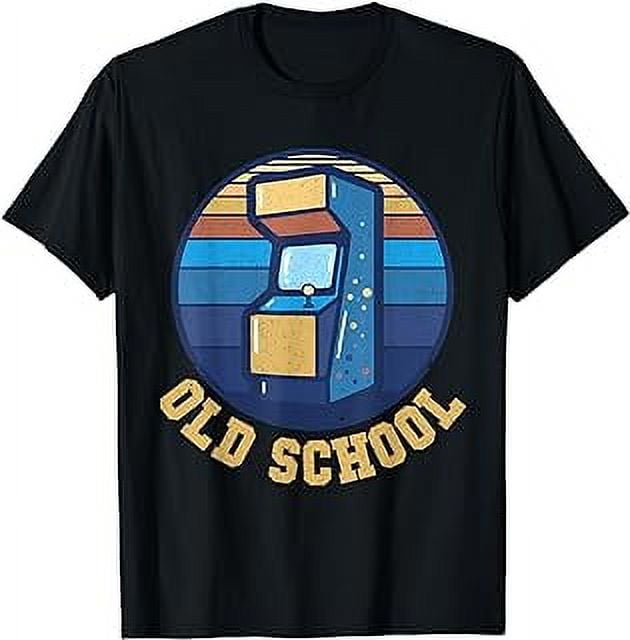 70s 80s 90s Vintage Retro Arcade Video Game Old School Gamer T-Shirt ...