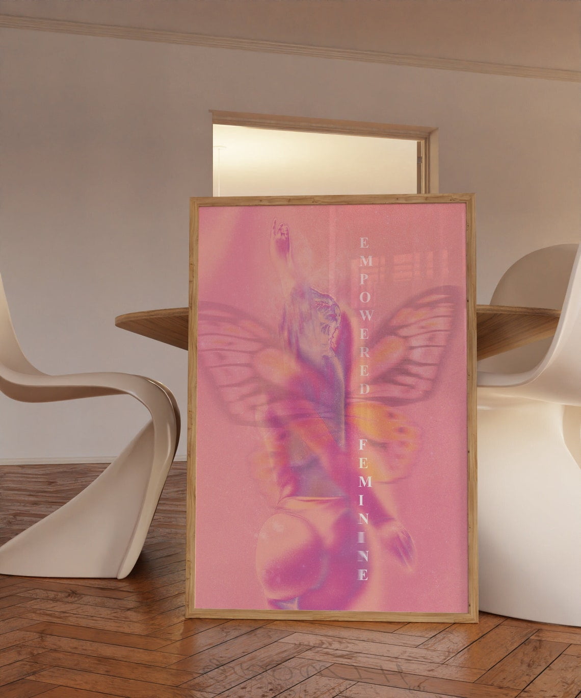 70s Aura Grainy Gradient Retro Feminine Art Poster Unframed Paper Print ...