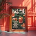 70s Cocktail Retro Orange Wall Art, Stretched Canvas - Walmart.com